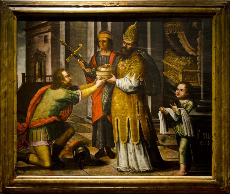 David receives the bread of the Presence – Museu de Alberto Sampaio